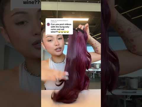 Red hair shade options. Are you a red wine or a burgundy girlie? #redhair #redhead #redhaircolor