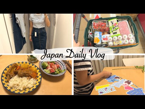 shopping at Daiso, shopping for cheap clothing, make spare ribs curry | japan vlog