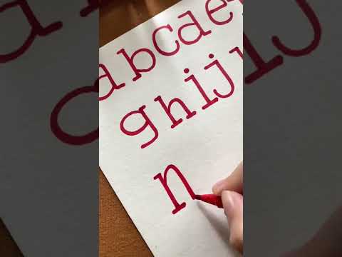 Serif Handwriting Alphabet | Cursive for Beginners