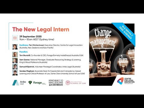 Reinvent Legal Business Series 2: The New Legal Intern