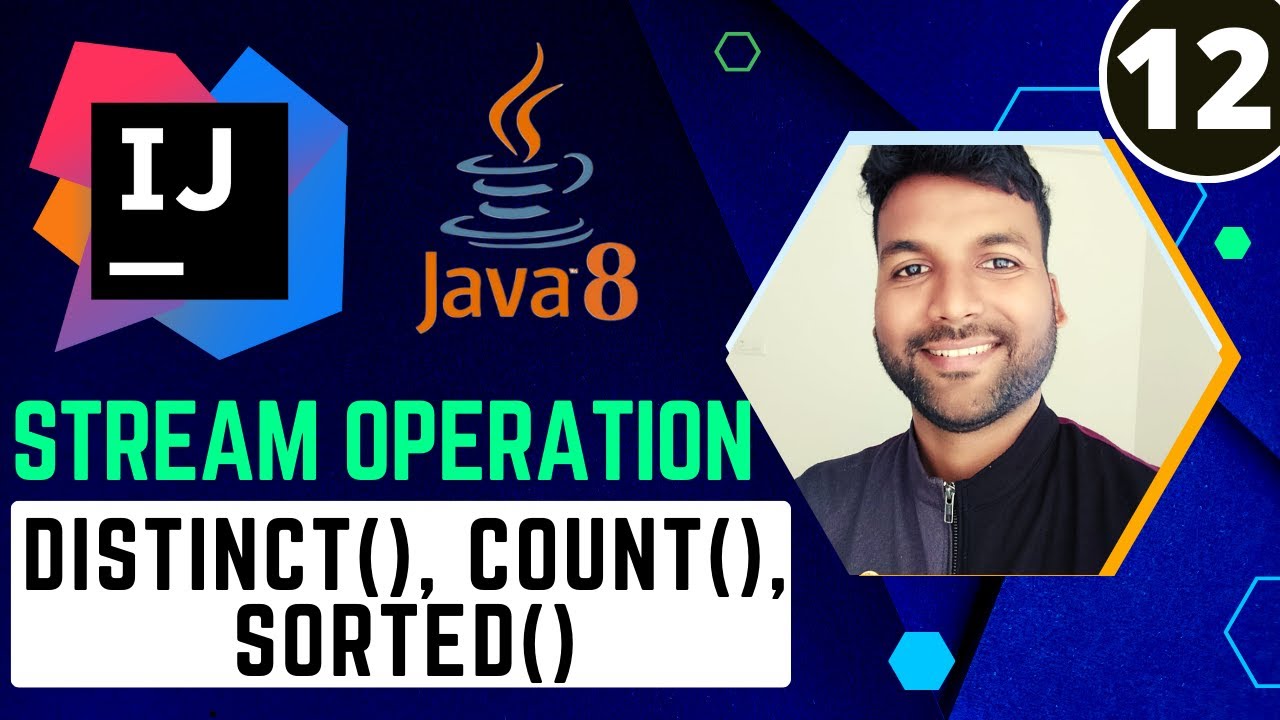 Java8 Stream distinct(), count(), sorted() | Java8 Stream Tutorial