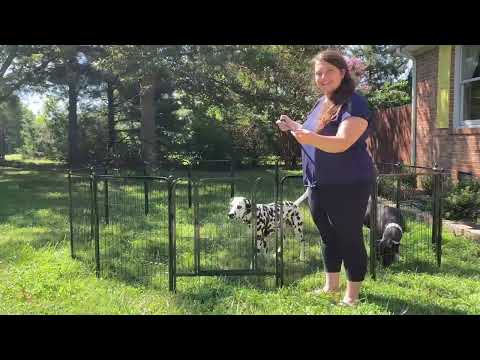 Portable Pet Playpen with Door for Large Medium Small Dogs and Pet