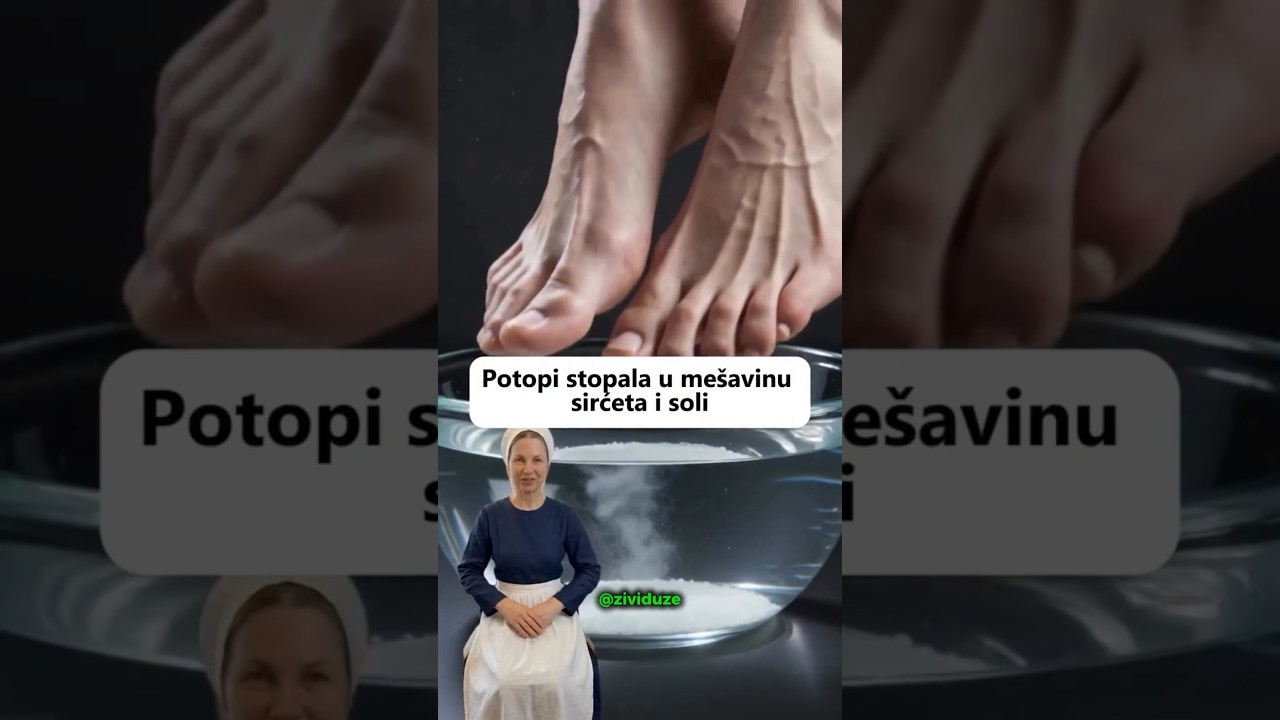 Potopite Stopala u Mešavinu Sirćeta i Soli na 10 Minuta Pre Spavanja i Vidite Šta će da se Desi
