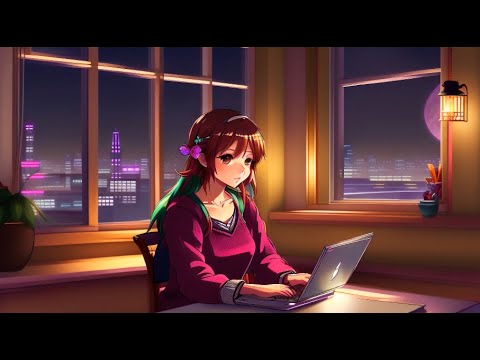 Late Night Coding in Cozy Room ☕ Chill Lofi Hip Hop Radio🎧 No Copyright Lofi Hip Hop Songs 2024