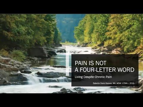 Pain Is Not a Four-Letter Word