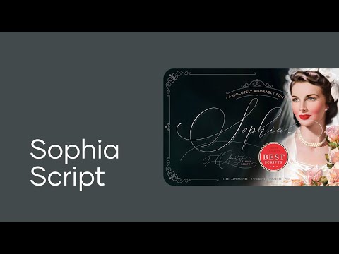 How to use alternates and swashes? Sophia script by BlessedPrint