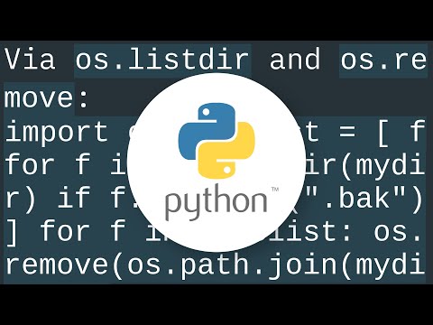 Deleting all files in a directory with Python
