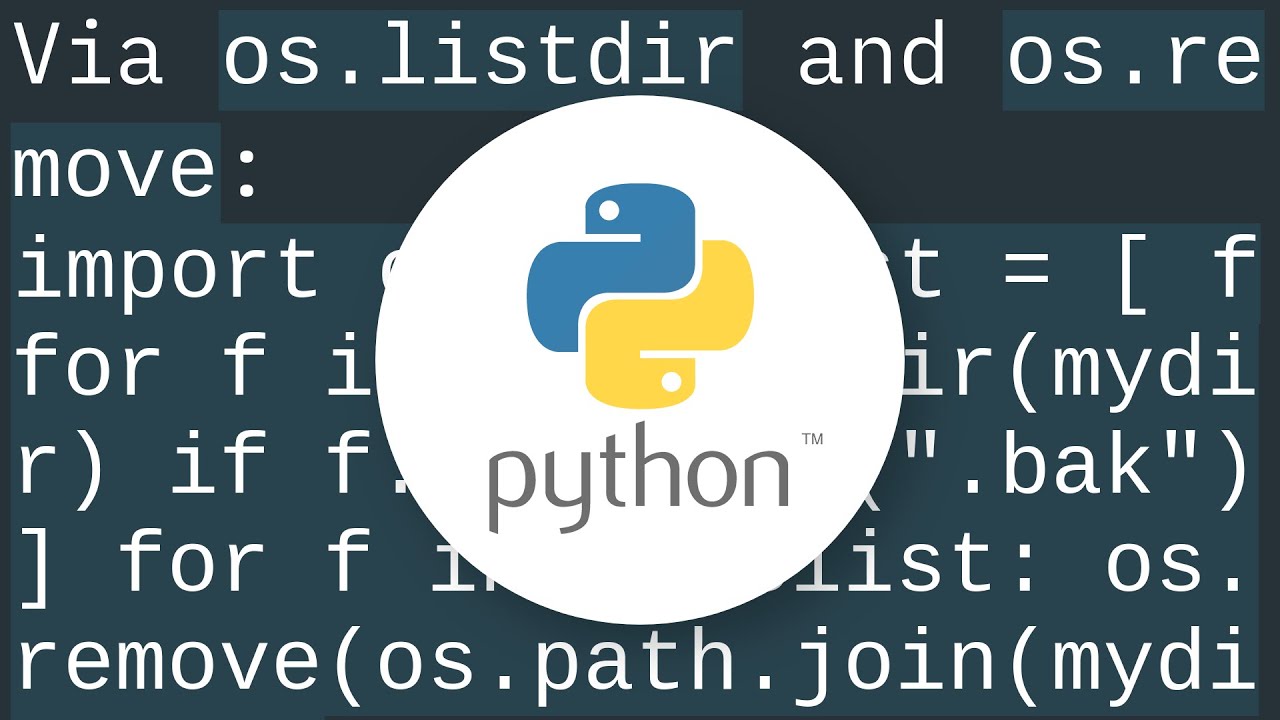 Deleting all files in a directory with Python