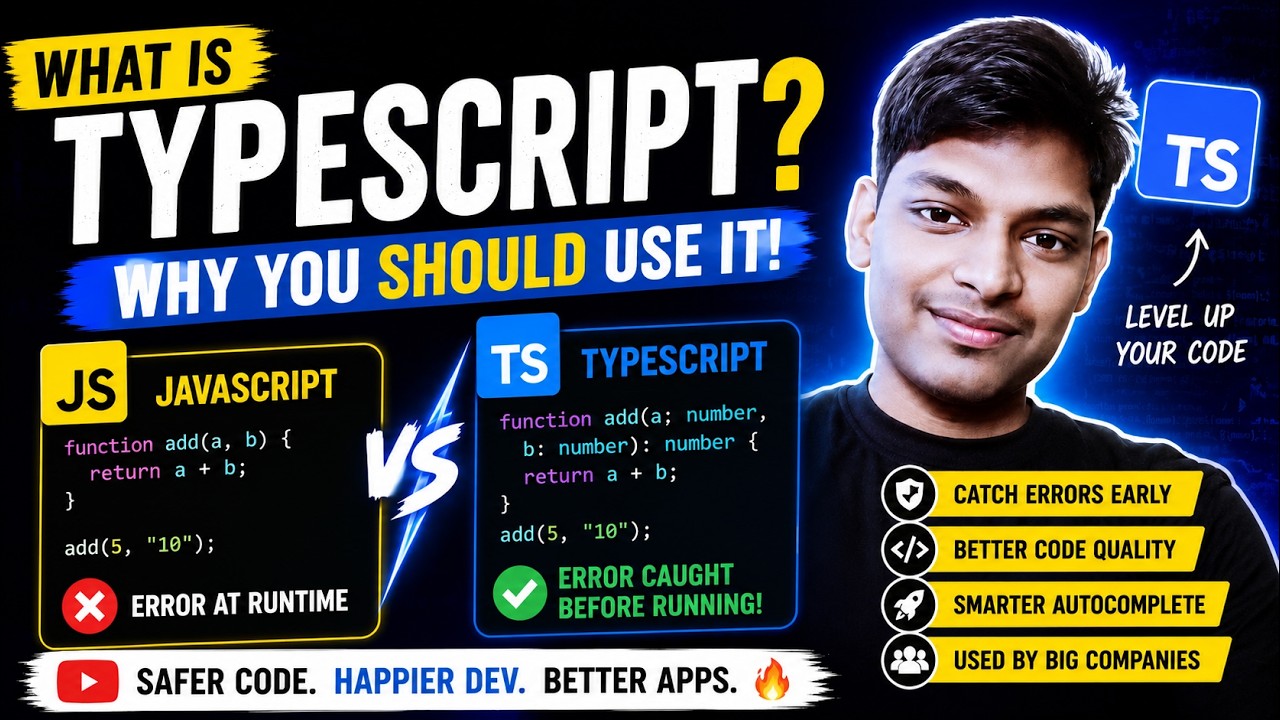TypeScript Explained in 10 Minutes Better Than JavaScript?  #typescript  #react #nodejs #js