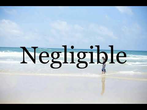 How To Pronounce Negligible🌈🌈🌈🌈🌈🌈Pronunciation Of Negligible