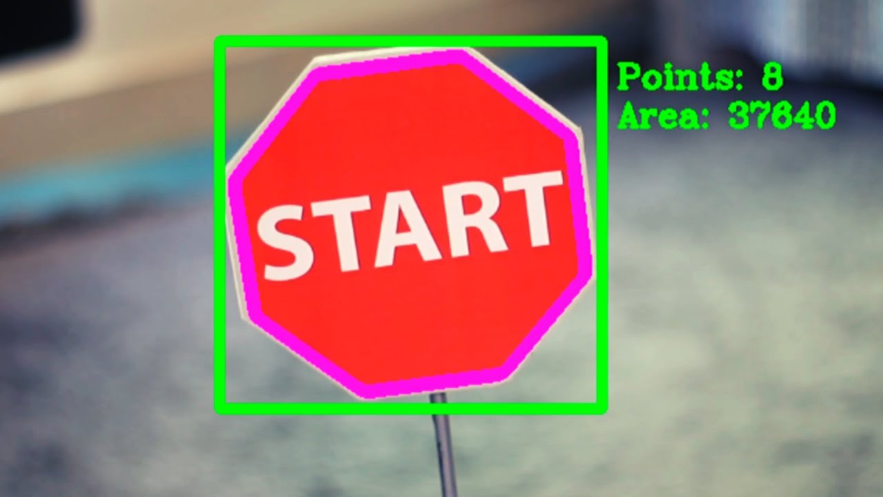 Real time Shape Detection using Contours [9] | OpenCV Python Tutorials for Beginners 2020