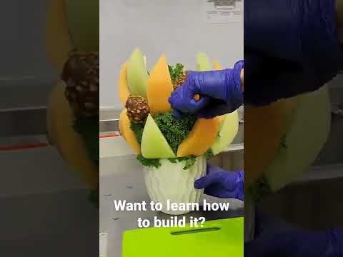 Building an edible fruit arrangement. DIY tutorial on how to make one. See full videos on my channel