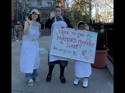 PS 139 farm stand rocks in Flatbush! Fresh OJ, anyone?