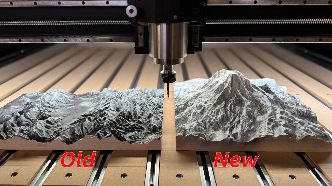 AMAZING 3D Terrain Carve with New Software: Old vs New