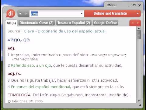 Definición de vaga