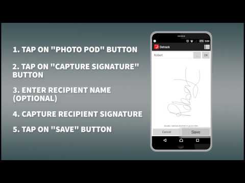 Detrack : How To Capture Signature