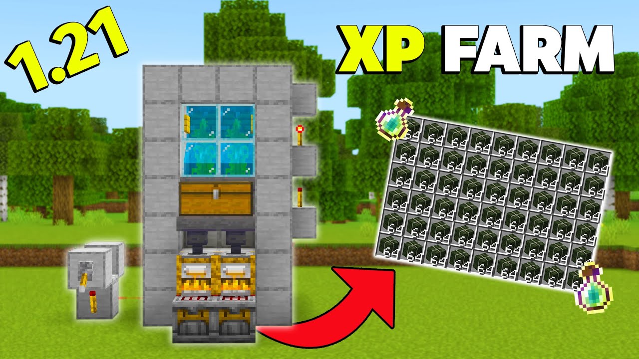 INFINITE Fuel/XP Farm in Minecraft Bedrock 1.21!(easy) - Minecraft Builders