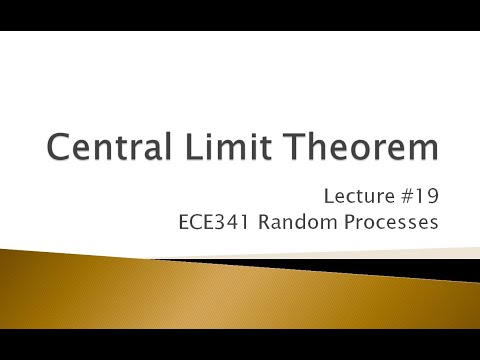 341.19 Central Limit Theorem