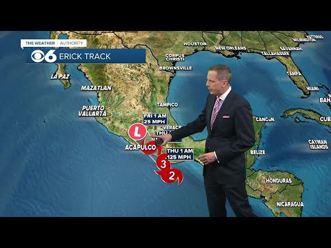 Tracking Erick: Hurricane strengthens to Category 2 storm