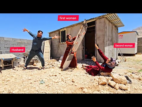 husband's sacrifice to free his second wife from misery, eliminating the first wife