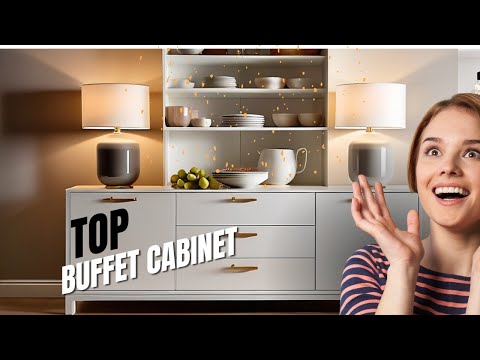White Buffet Cabinet Storage - Kitchen Cabinet Sideboard [Reviews in 2023]