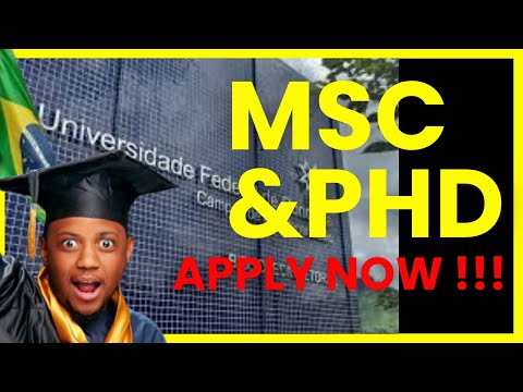 NOT GCUB || MSC AND PHD OPPORTUNITIES IN BRAZIL || APPLY NOW BEFORE IT GO VIRAL