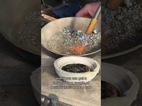 Making cash refining pewter for crafters | Simple tools to do this at home |