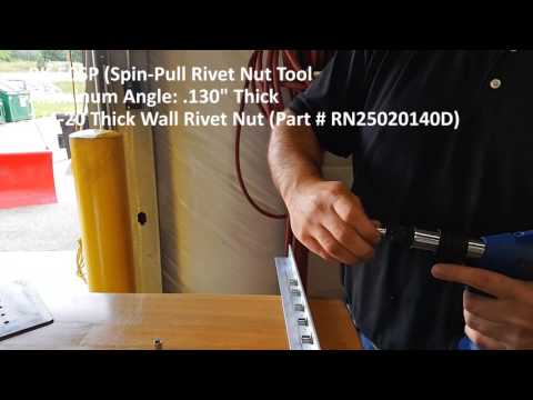 RK-50SP // 60 Second Demo - Spin Pull Rivet Nut Tool - 1/4-20 Rivet Nut