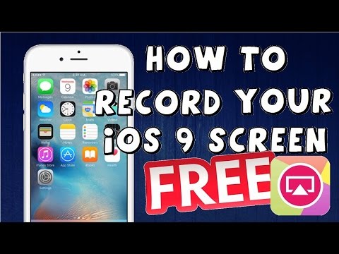 How To Get A Free iOS 9 Screen Recoder | NO JAILBREAK | FREE |