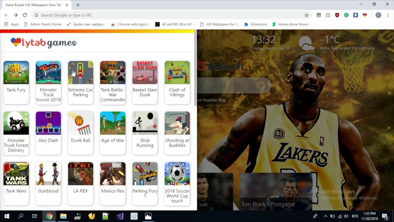 Kobe Bryant HD Wallpapers New Tab Theme