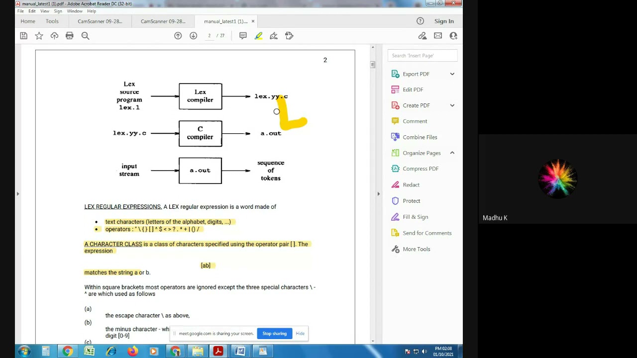 STM CSE CS431 10 01 2021 LEX PROGRAMMING