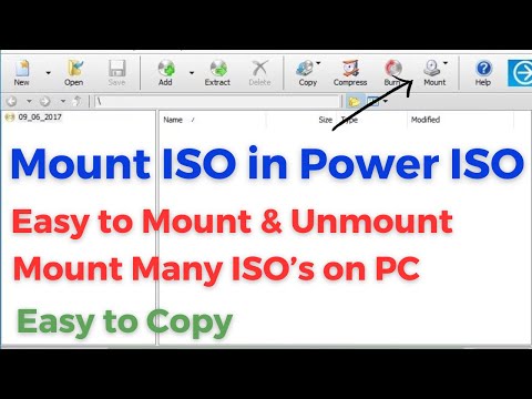 Use Power ISO to Mount ISO File in Windows | How To Mount & Unmount ISO File in Power ISO
