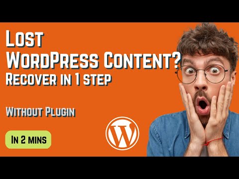 restore wordpress page to previous date