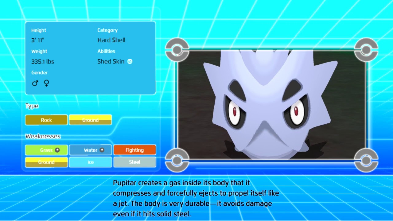 Pupitar #247 Pokedex Go Data