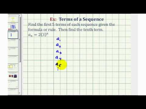 Ex 1: Finding Terms in a Sequence Given the Sequence Formula | Math ...