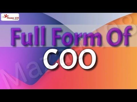 full form of COO | COO full form | full form COO | COO Means | COO Stands for | Meaning of COO