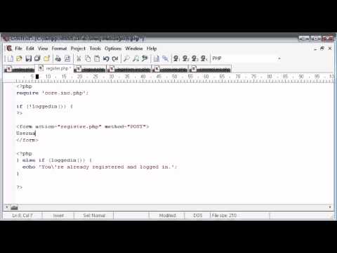Learn Beginner PHP Tutorial 144 Registration Form Part 1 - Mind Luster