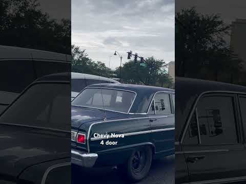 Chevy Nova 4 door in traffic #chevynova #chevrolet