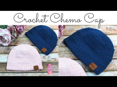 How To Crochet Chemo Cap - Peekaboo Ridge Stitch - Cancer Hat - Easy Beanie - #lionbrandcoboo