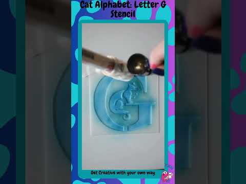 STL file Cat Alphabet: Letter G stencil - stl & svg files 🐱 (SVG)・3D ...