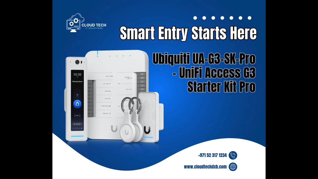 Upgrade your office security with the latest UniFi Access G3 Starter Kit Pro