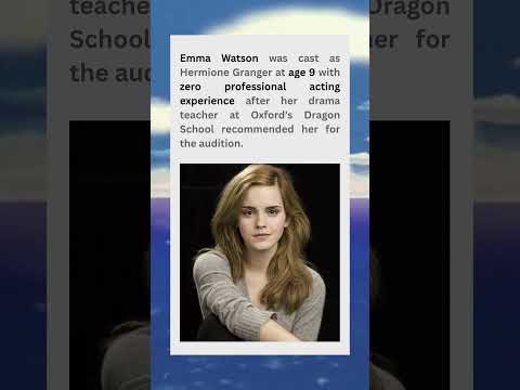 Emma Watson's Journey to Becoming Hermione Granger in Harry Potter