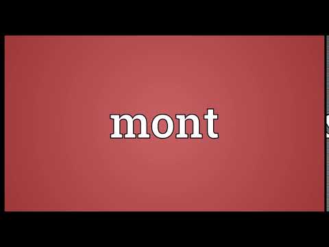 Mont Meaning | Wordogram