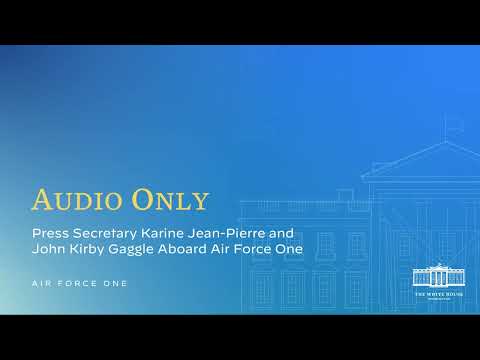 Press Gaggle: Karine Jean-Pierre Holds a Press Briefing on Air Force One - January 8, 2024