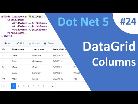 Learn ASP NET Core Blazor | Datagrid Columns - Mind Luster
