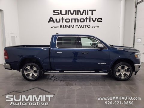 2022 RAM 1500 LARAMIE LEVEL A PATRIOT BLUE ECODIESEL 4K WALKAROUND 22T83 SOLD!