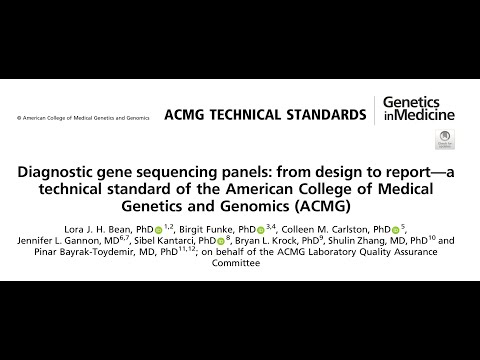 Gene sequencing panel - Targeted test for genetic diagnosis