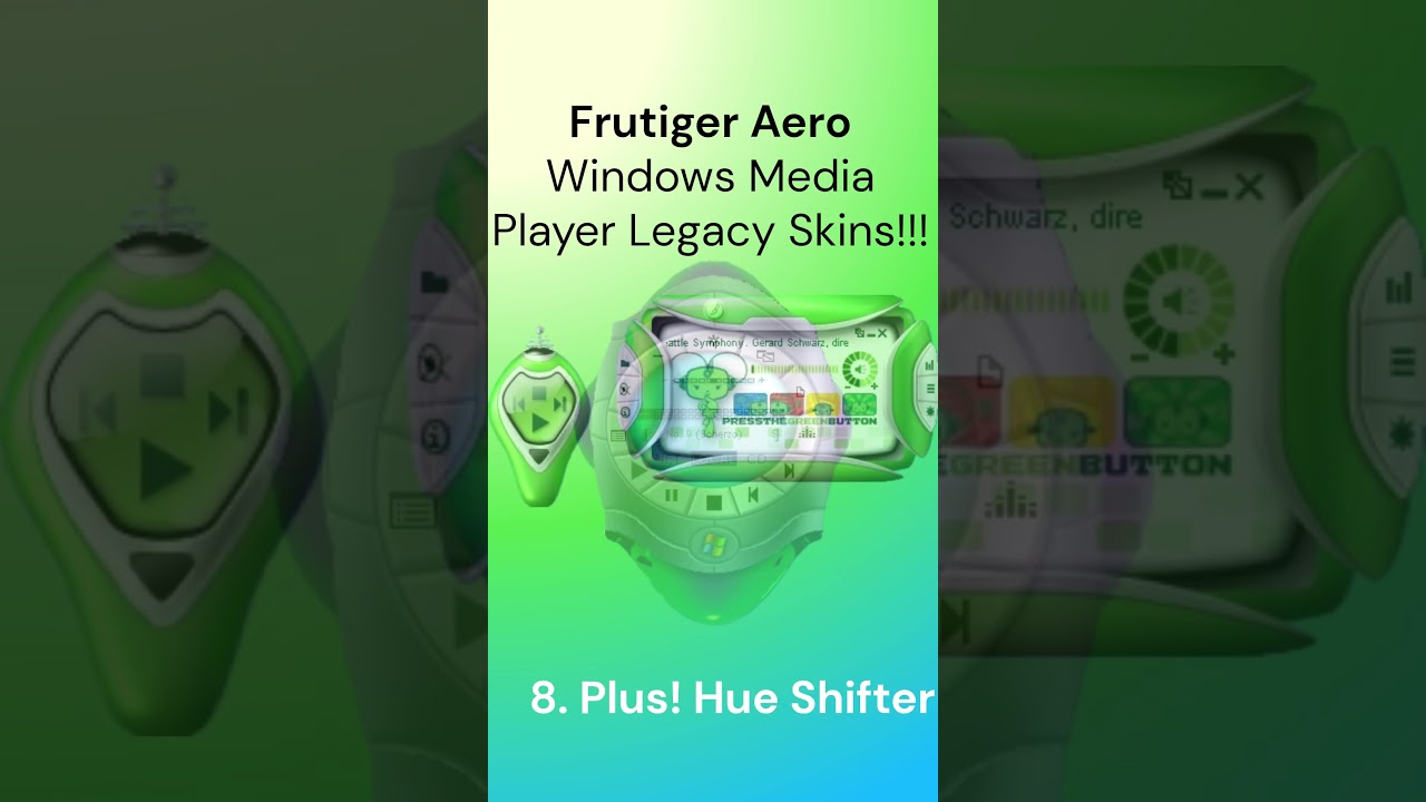 Frutiger Aero Windows Media Player Skins! #frutigeraero#2000saesthetic #nostalgia