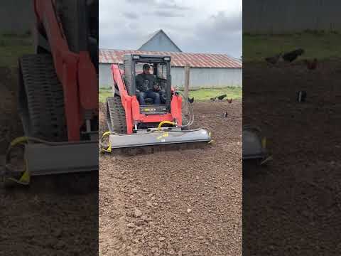 Skid steer tiller attachment