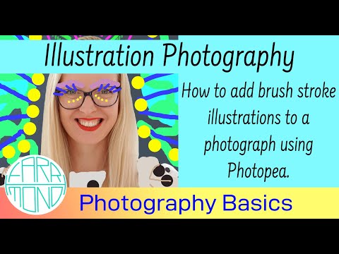 Illustration Photography: Using the brush tool in Photopea to add illustrations